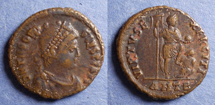 Roman Empire, Theodosius 379-395, Bronze AE2 | Roman Imperial Coins