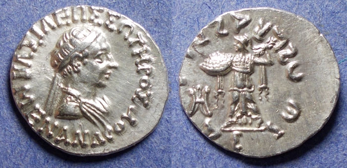 Bactria, Menander 155-130 BC, Silver Drachm | Ancient Eastern Coins