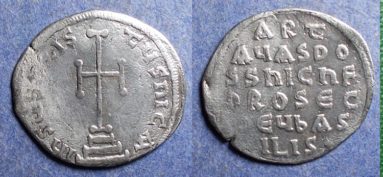 Byzantine Empire, Artavasdus 742-3, Silver Miliaranesion | Byzantine Coins