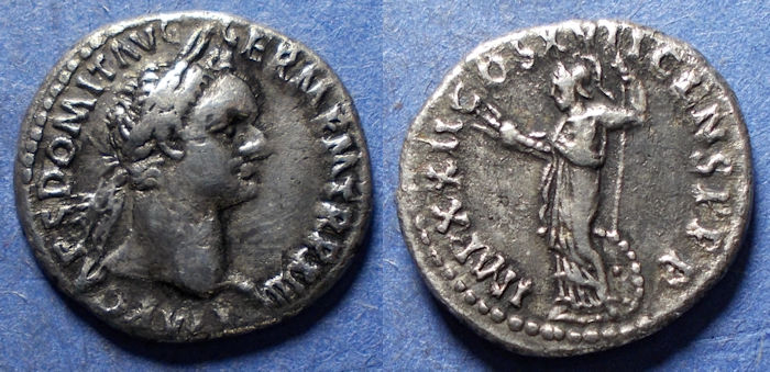 Roman Empire, Domitian 81-96, Silver Denarius | Roman Imperial Coins