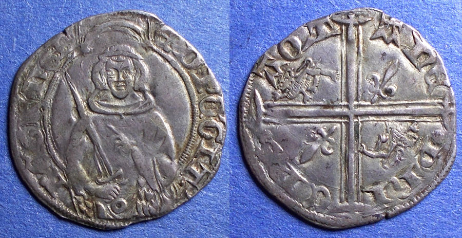 France, Aquitaine, Edward the Black Prince 1362-72, Silver Hardi