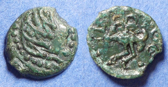 Celtic Gaul, Senones 100-50 BC, AE Unit | Celtic Coins