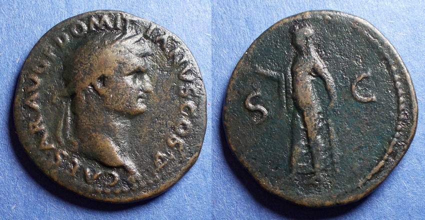 Roman Empire, Domitian 81-96, Bronze Aes | Roman Imperial Coins