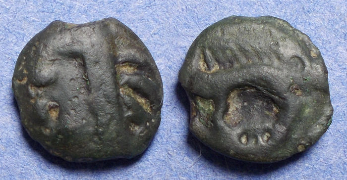 Celtic Gaul, Leuci 100-50 BC, Potin Unit | Celtic Coins