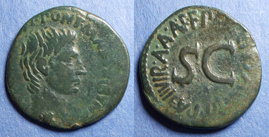 Roman Empire, Augustus 27BC-14AD, Bronze Aes | Roman Imperial Coins