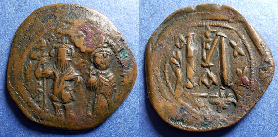 Byzantine Empire, Heraclius 610-641, Bronze Follis | Byzantine Coins