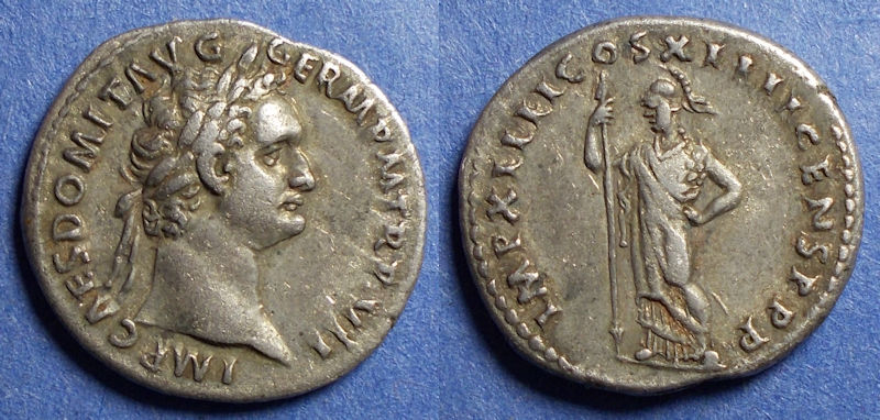Roman Empire, Domitian 81-96, Silver Denarius | Roman Imperial Coins