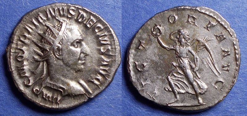 Roman Empire, Trajan Decius 249-251, Silver Antoninianus | Roman ...