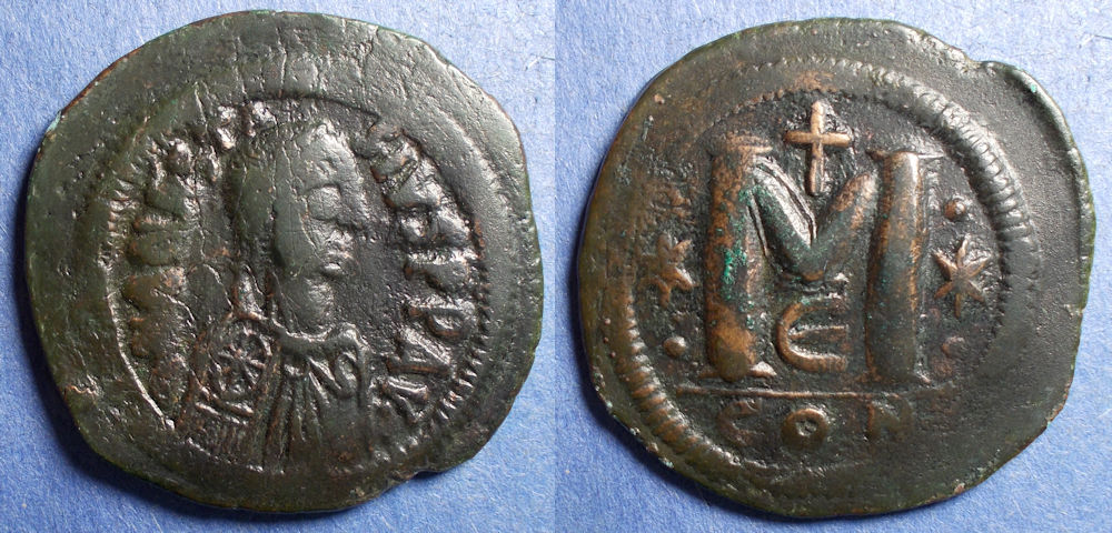 Byzantine Empire, Anastasius 491-518, Bronze Follis | Byzantine Coins
