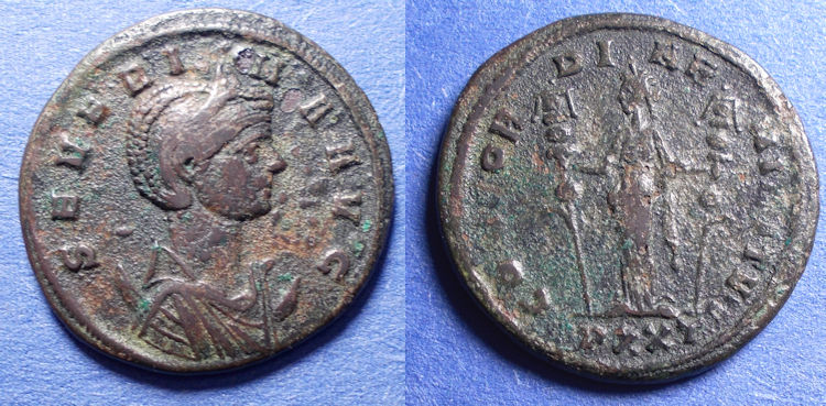 Roman Empire, Severina 270-5, Silvered AE Antoninianus | Roman Imperial ...