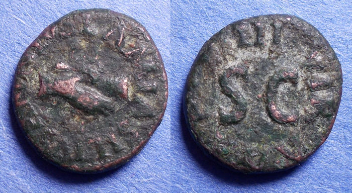Roman Empire, Augustus 27BC-14AD, Copper Quadrans | Roman Imperial Coins
