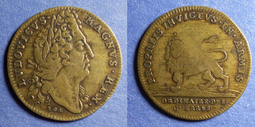 France, Louis XIV 1643-1715, AE Jeton | European Coins