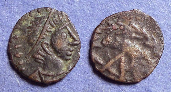 Vandals, In the name of Marcian Circa 455, Bronze AE4 | Germanic/Dark ...