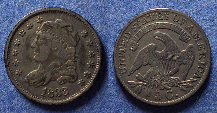 United States, 1833, Capped Bust Half Dime | Half Dimes