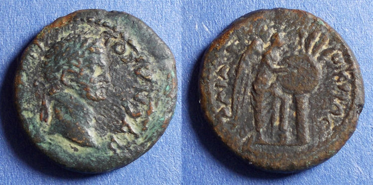 Judaea, Caesarea Maritima, Titus (as Caesar) 69-79, Bronze AE20