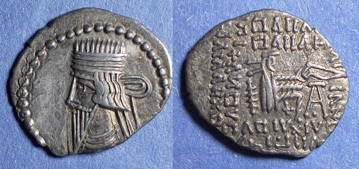 Parthian Kingdom, Pacorus 78-120, Silver Drachm | Ancient Eastern Coins