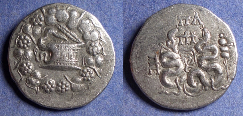 Mysia, Pergamon 166-67 BC, Silver Cistophoric Tetradrachm | Greek Coins