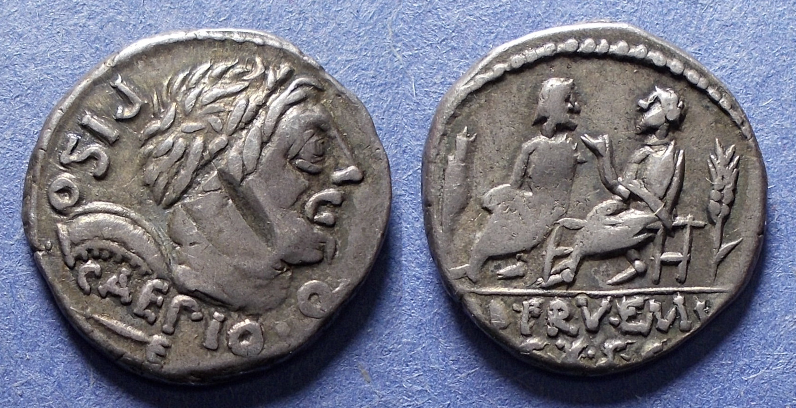 Roman Republic, L Calpurnius Piso Caesoninus & Q Servillius Caepio 100 ...