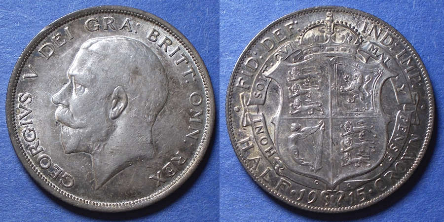 Great Britain, George V 1915, Silver Half Crown | European Coins