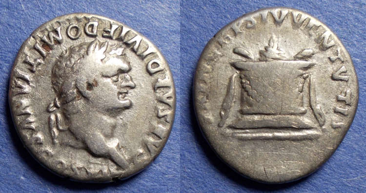 Roman Empire, Domitian (as Caesar) 69-81, Silver Denarius | Roman ...