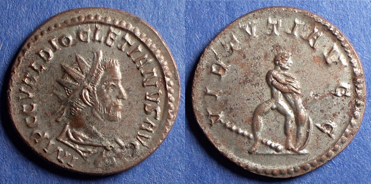 Roman Empire, Diocletian 284-305, Silvered bronze Radiate | Roman ...