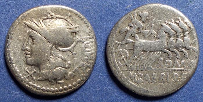 Roman Republic, Q f Tampilius 137 BC, Silver Denarius | Roman ...