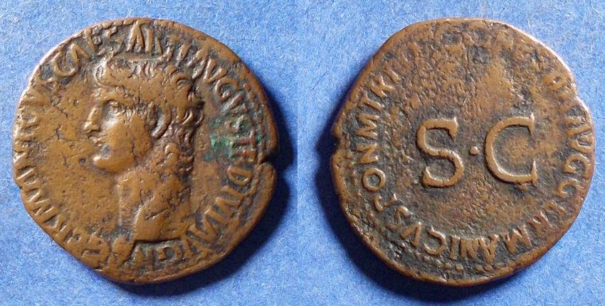 Roman Empire, Germanicus d 19 AD, Bronze Aes | Roman Imperial Coins
