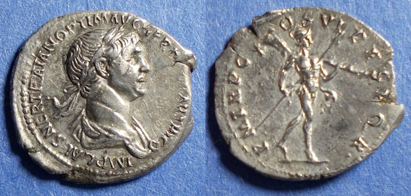 Roman Empire, Trajan 98-117, Silver Denarius | Roman Imperial Coins