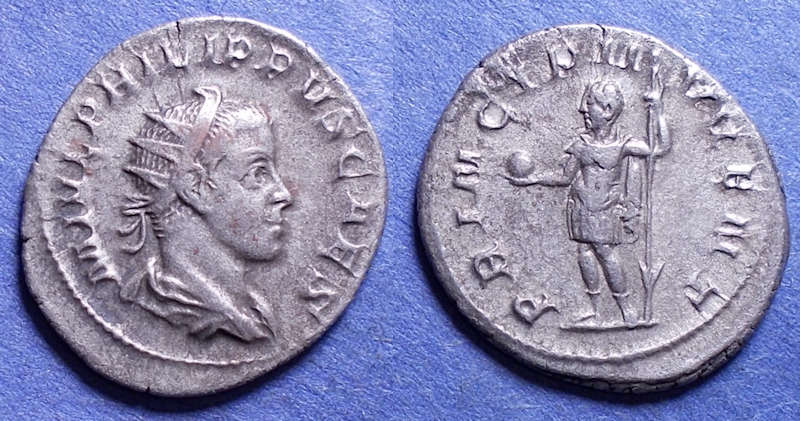 Roman Empire, Philip II (as Caesar) 244-7, Silver Antoninianus