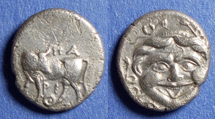 Mysia, Parion Circa 350 BC, Silver Hemidrachm | Greek Coins