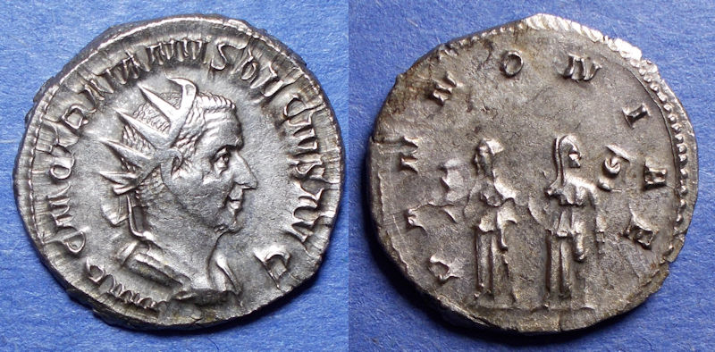Roman Empire, Trajan Decius 249-251, Silver Antoninianus | Roman ...