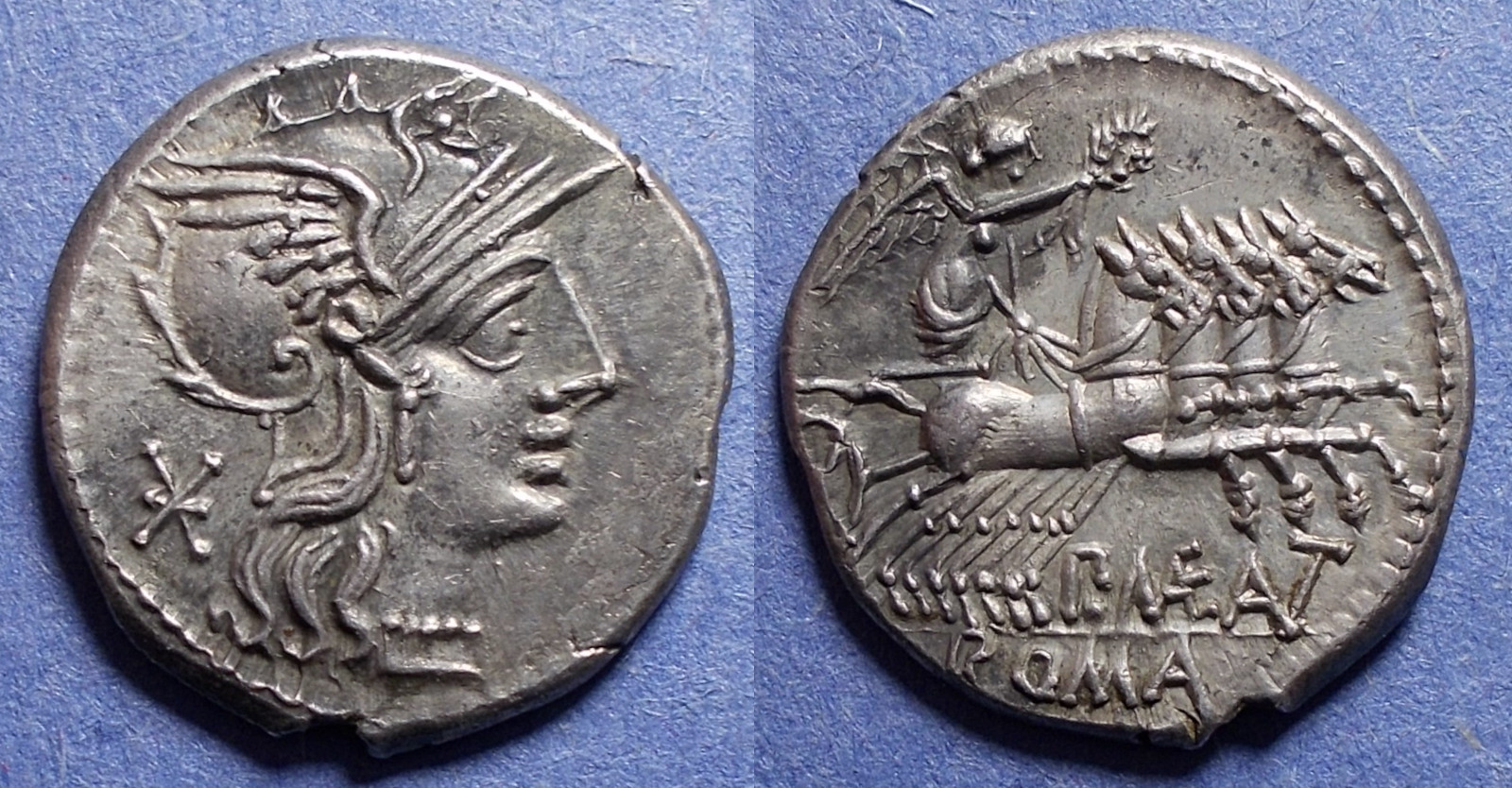 Roman Republic, P Maenius M f Antias 132 BC, Silver Denarius | Roman ...