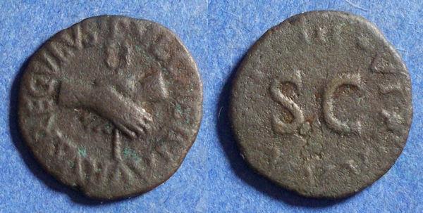 Roman Empire, Augustus 27BC-14AD, Bronze Quadrans | Roman Imperial Coins