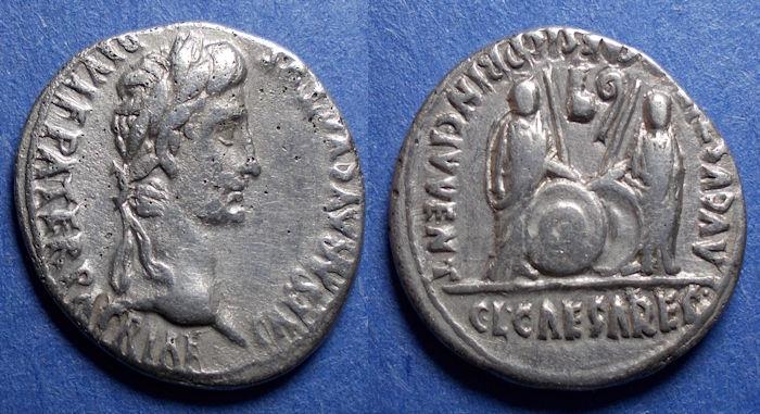 Roman Empire, Augustus 27 BC-14AD, Silver Denarius | Roman Imperial Coins