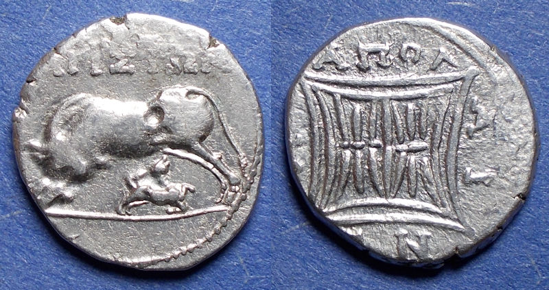 Illyria, Apollonia 250-48 BC, Silver Drachm | Greek Coins