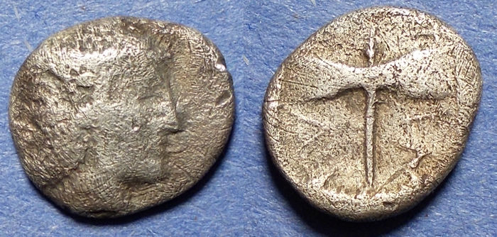 Troas, Tenedos 550-470 BC, Silver Hemidrachm | Greek Coins