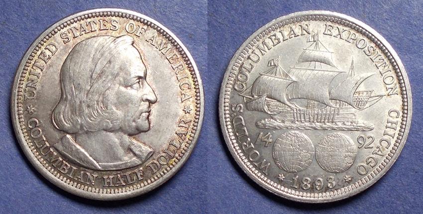 United States, 1893, Columbian Expo Half Dollar | Commemoratives