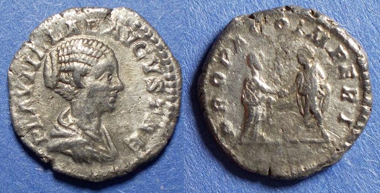Roman Empire, Plautilla 202-5, Silver Denarius | Roman Imperial Coins