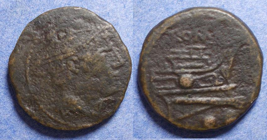 Roman Republic, Anonymous 215-212 BC, Bronze Sextans | Roman Republican ...