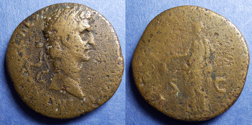 Roman Empire, Nerva 96-98, Brass Sestertius | Roman Imperial Coins