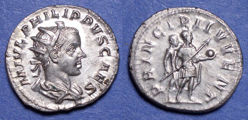 Roman Empire, Philip II (as Caesar) 244-7, Silver Antoninianus