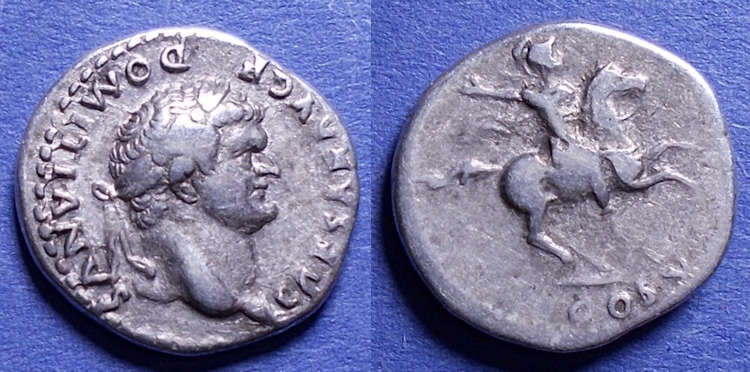 Roman Empire, Domitian (as Caesar) 69-81, Silver Denarius | Roman ...