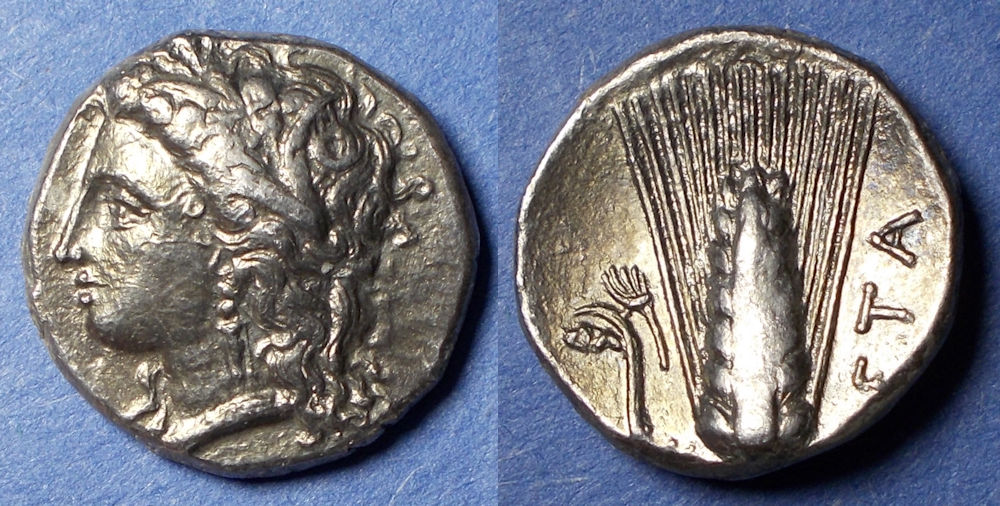Lucania, Metapontium 330-290 BC, Silver Nomos | Greek Coins