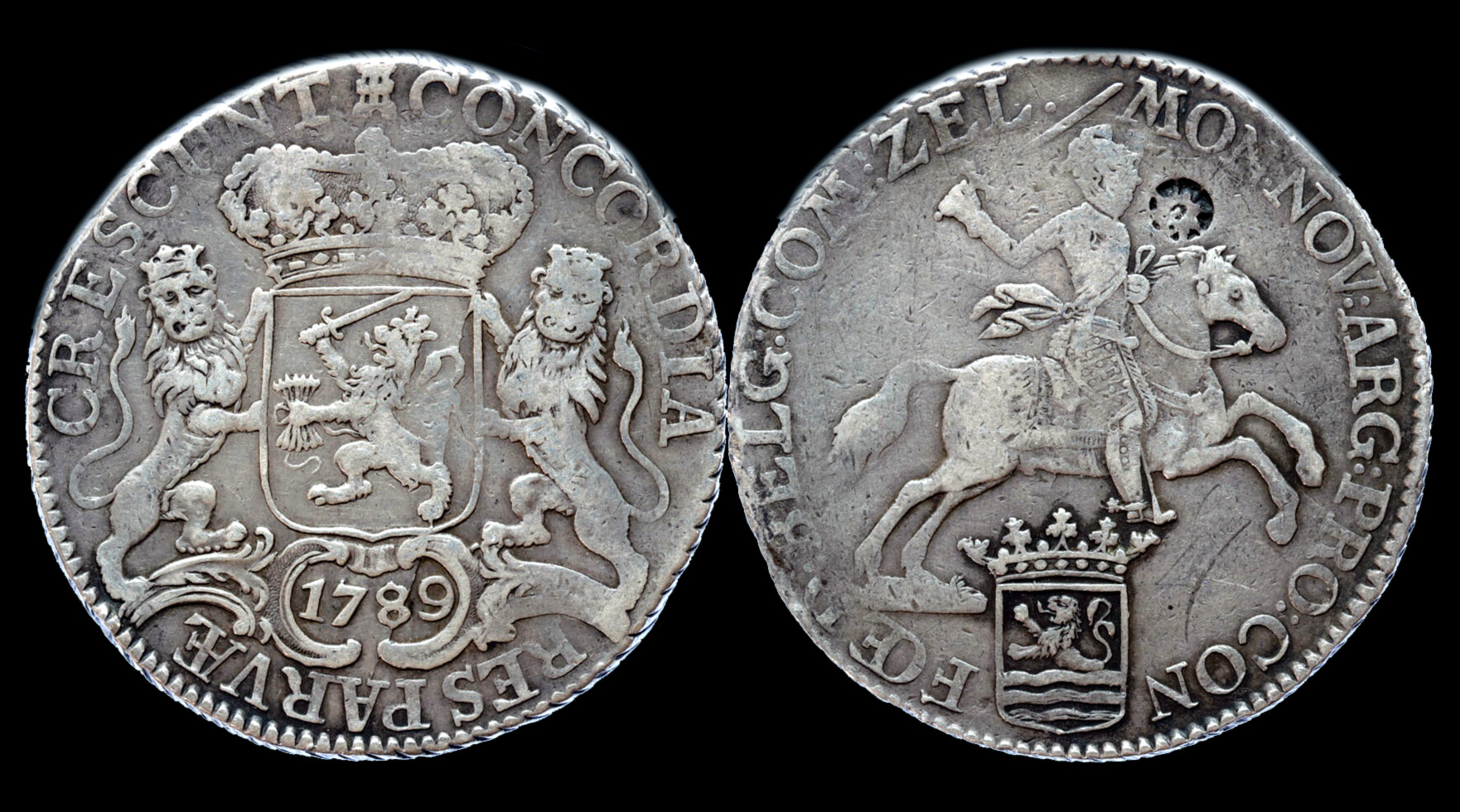 The Netherlands Zeeland Zilveren rijder 1789 | European Coins