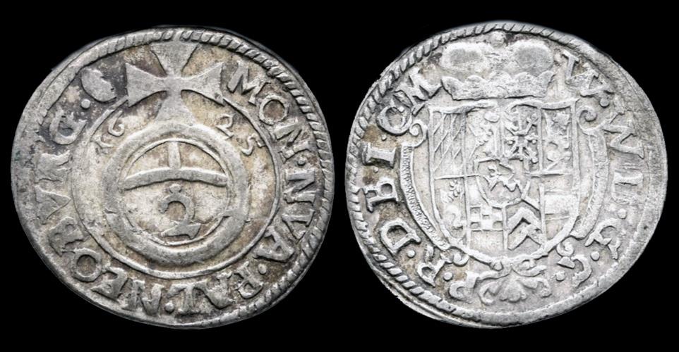 Germany Pfalz Neubrug Wolfgang Wilhelm 1/2 batzen 1625 | European Coins