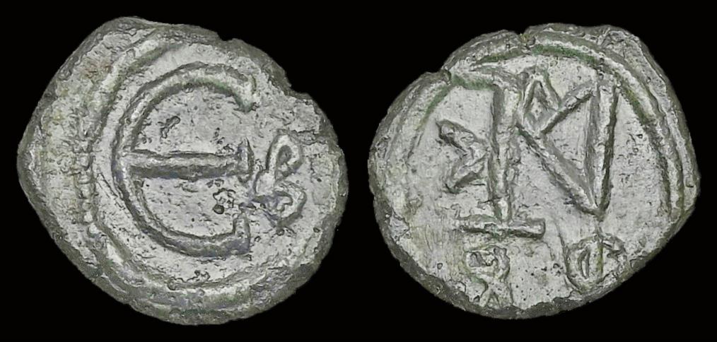Justin II AE pentanummium large € | Byzantine Coins