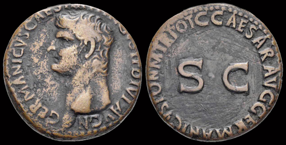 Germanicus AE As large S C | Roman Imperial Coins