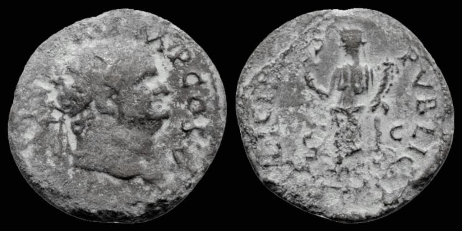 Titus AE dupondius Felicitas standing left | Roman Imperial Coins