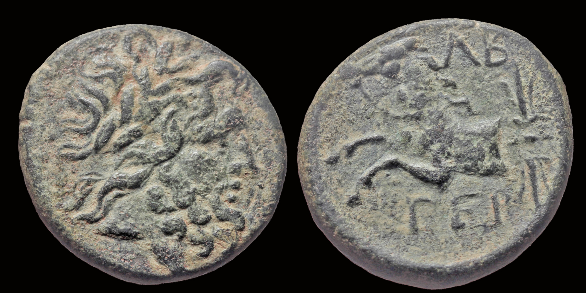 Pisidia Termessos AE forepart of bridled horse to left | Greek Coins