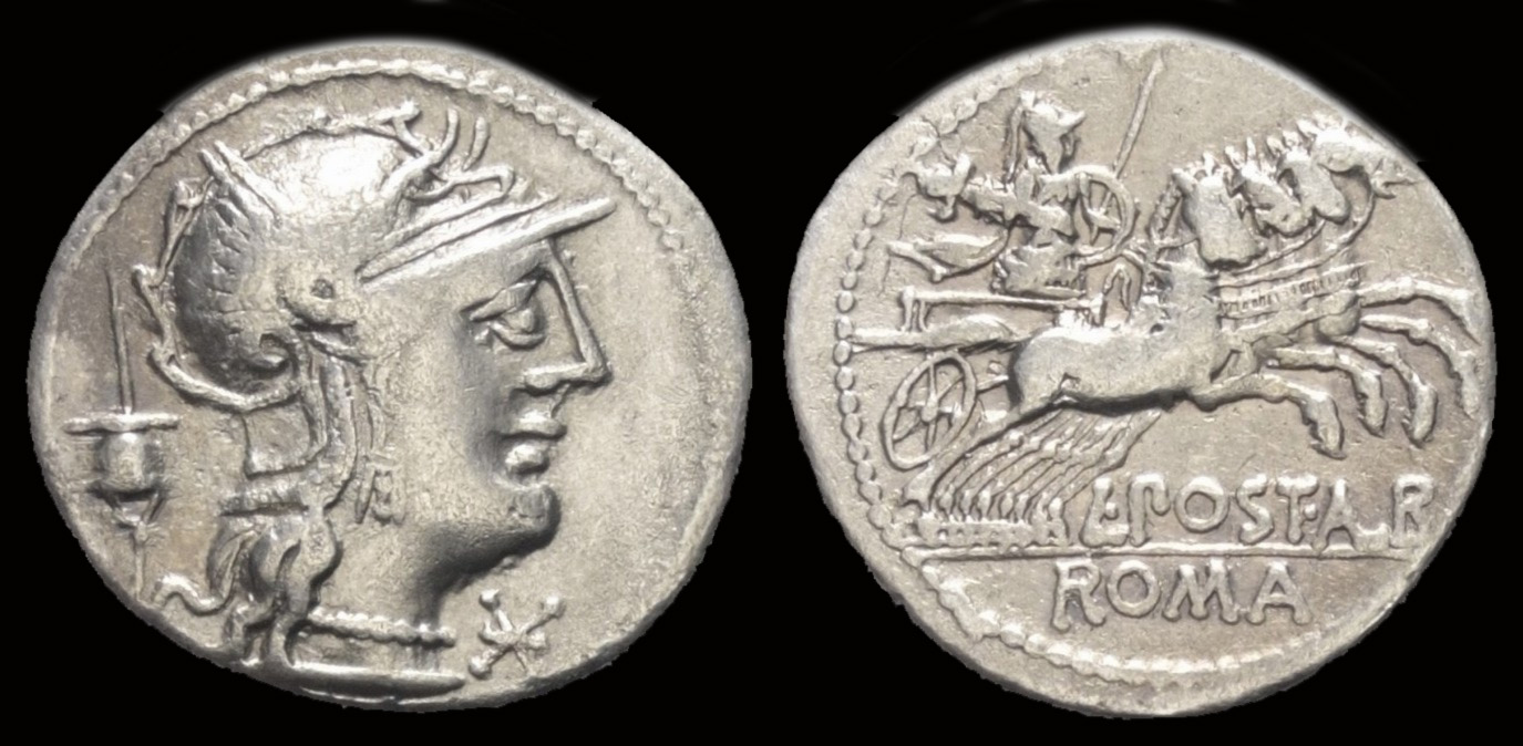 Roman Republic L.Postumius Albinus AR denarius | Roman Republican Coins